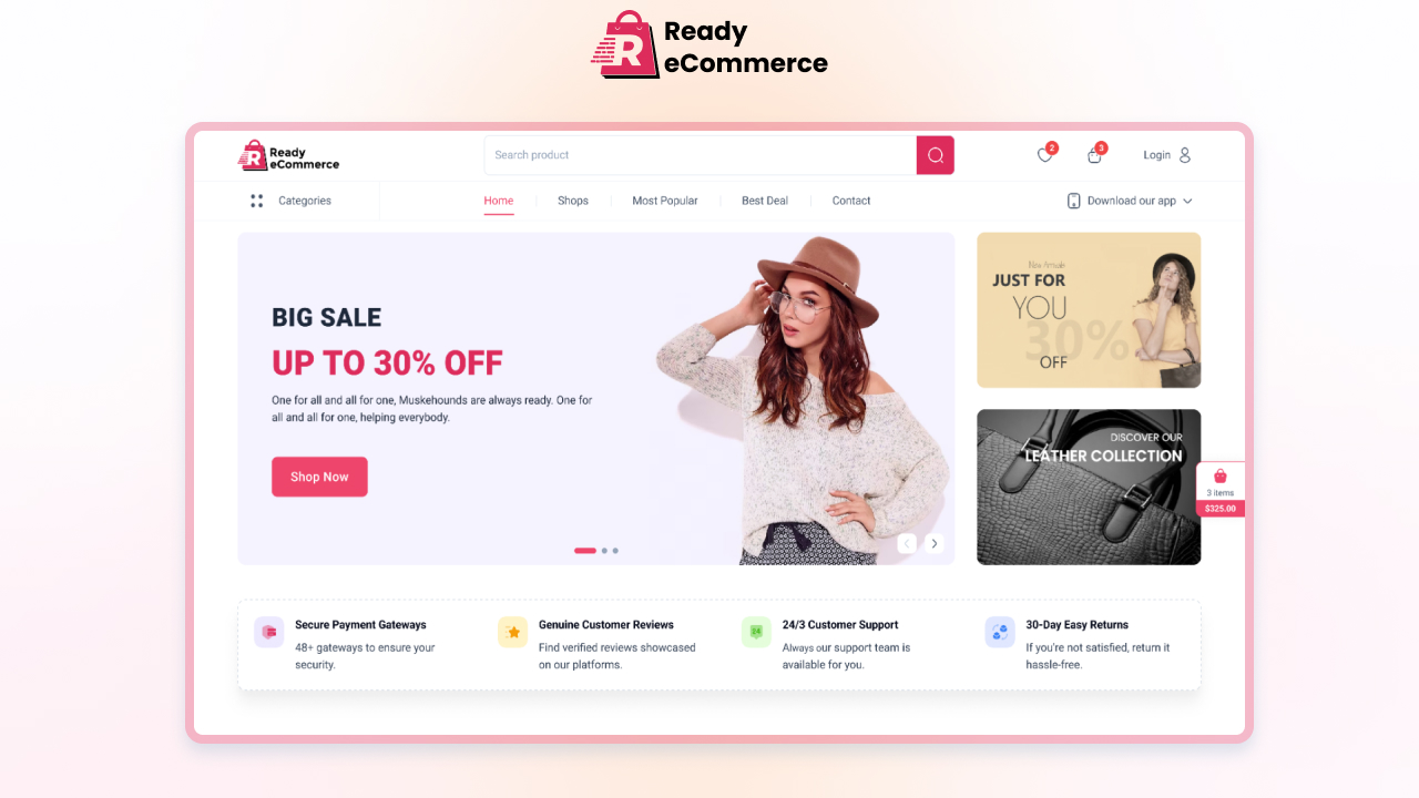 Ready Ecommerce Complete Multi Vendor Ecommerce Mobile App Customer Website With Store Pos By